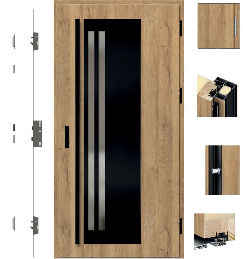 Drzwi Zewnętrzne Stalowe ERKADO Thermo Hot 88 - Linden 1